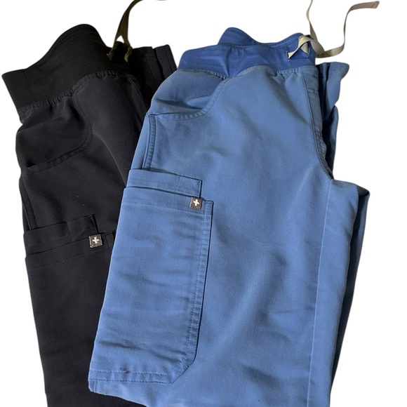 Figs | Pants & Jumpsuits | Figs Cargo Pants In Black And Blue Bundle ...